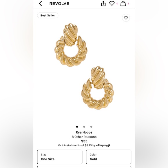 REVOLVE | Jewelry | Gold Minimalist Earrings | Poshmark